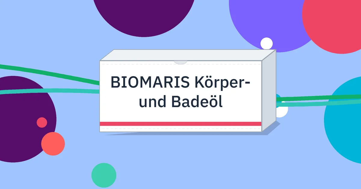 Symbolbild: Packung mit der Aufschrift BIOMARIS Körper- und Badeöl (PZN 02535308) – Verfügbarkeit und Bezug in Apotheken in Frankfurt am Main