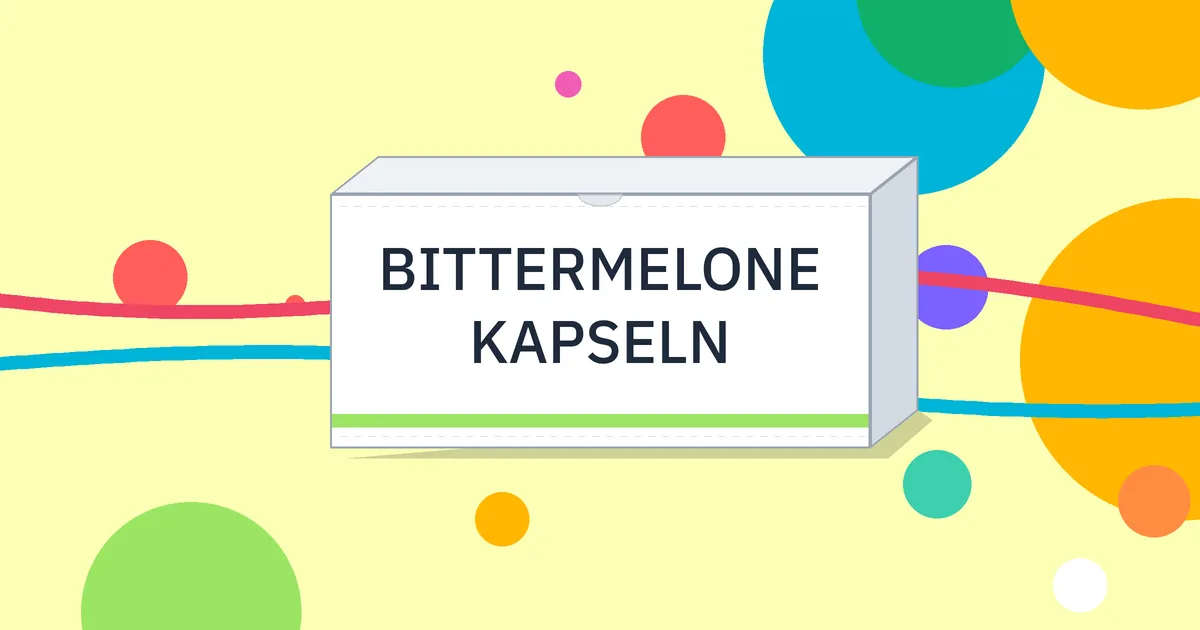 Symbolbild: Packung mit der Aufschrift BITTERMELONE KAPSELN (PZN 10263025) – Verfügbarkeit und Bezug in Apotheken in Frankfurt am Main