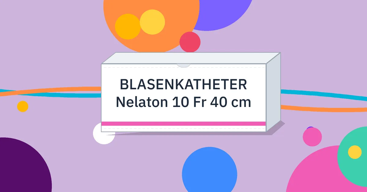 Symbolbild: Packung mit der Aufschrift BLASENKATHETER Nelaton 10 Fr 40 cm (PZN 13361248) – Verfügbarkeit und Bezug in Apotheken in Frankfurt am Main