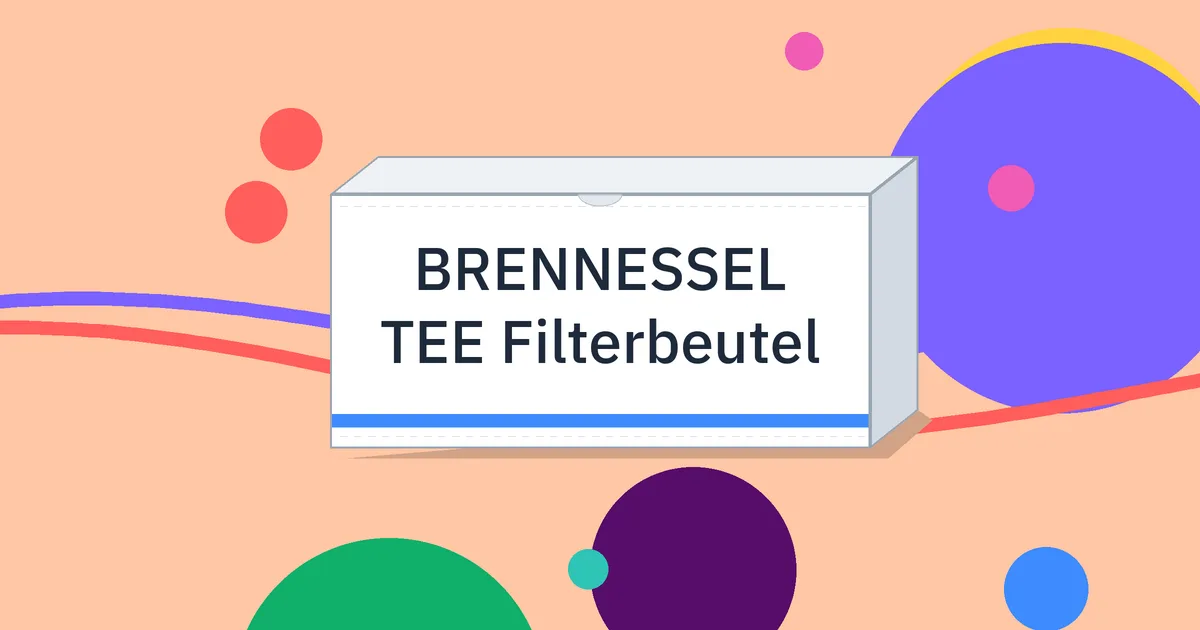 Symbolbild: Packung mit der Aufschrift BRENNESSEL TEE Filterbeutel (PZN 01244738) – Verfügbarkeit und Bezug in Apotheken in Frankfurt am Main