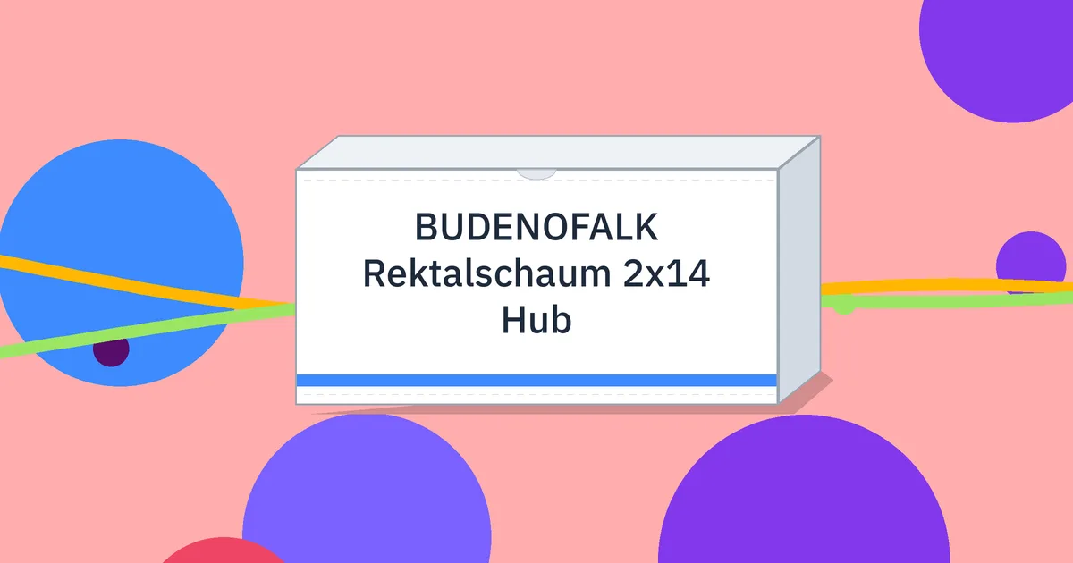 Symbolbild: Packung mit der Aufschrift BUDENOFALK Rektalschaum 2x14 Hub (PZN 18139862) – Verfügbarkeit und Bezug in Apotheken in Frankfurt am Main