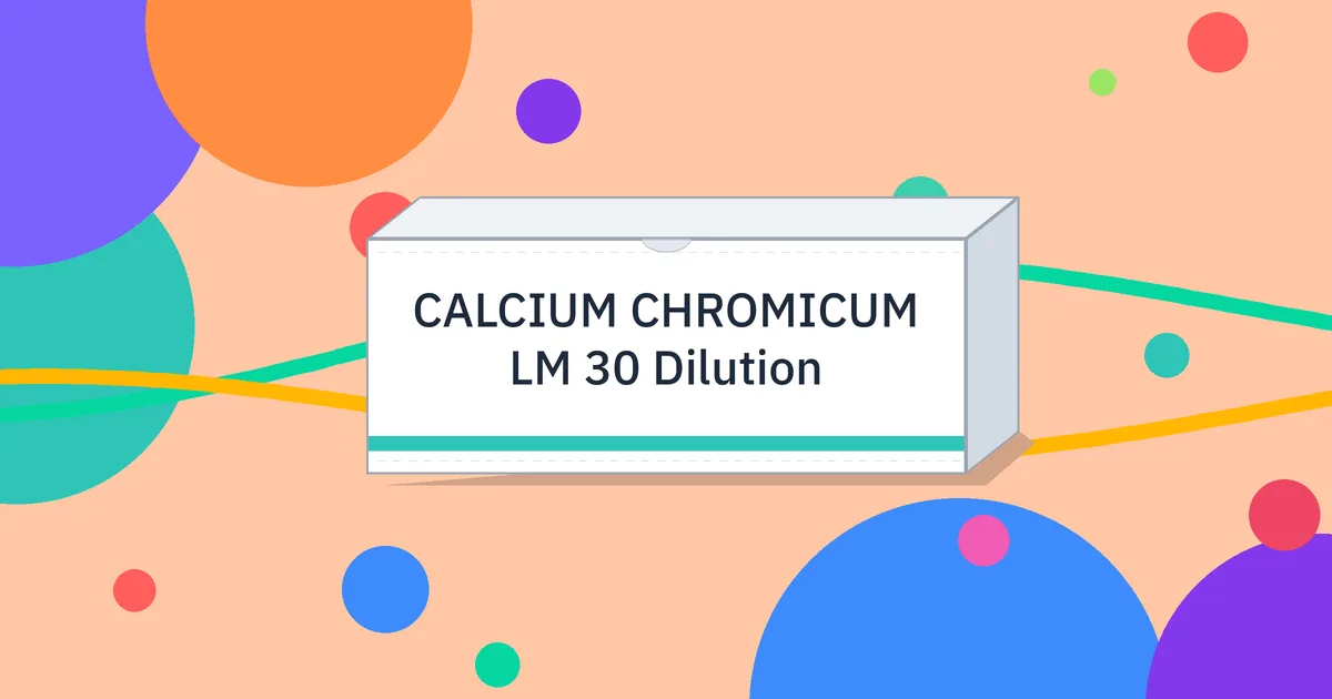 Symbolbild: Packung mit der Aufschrift CALCIUM CHROMICUM LM 30 Dilution (PZN 13408530) – Verfügbarkeit und Bezug in Apotheken in Frankfurt am Main