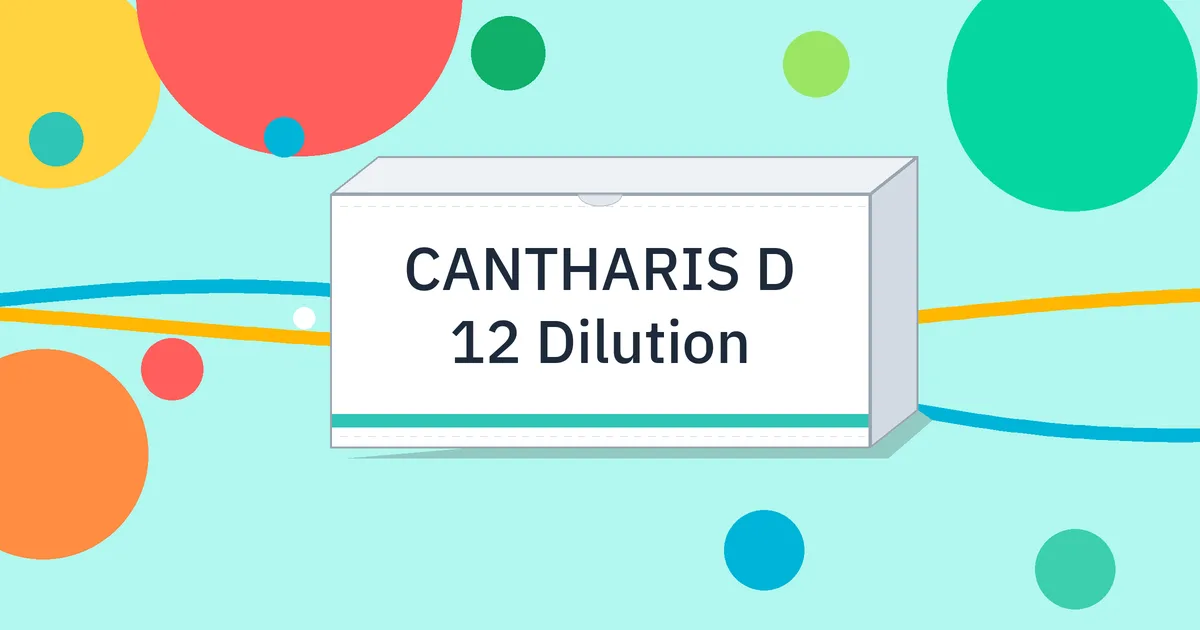 Symbolbild: Packung mit der Aufschrift CANTHARIS D 12 Dilution (PZN 02889124) – Verfügbarkeit und Bezug in Apotheken in Frankfurt am Main