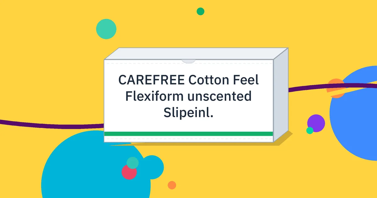 Symbolbild: Packung mit der Aufschrift CAREFREE Cotton Feel Flexiform unscented Slipeinl. (PZN 18455913) – Verfügbarkeit und Bezug in Apotheken in Frankfurt am Main