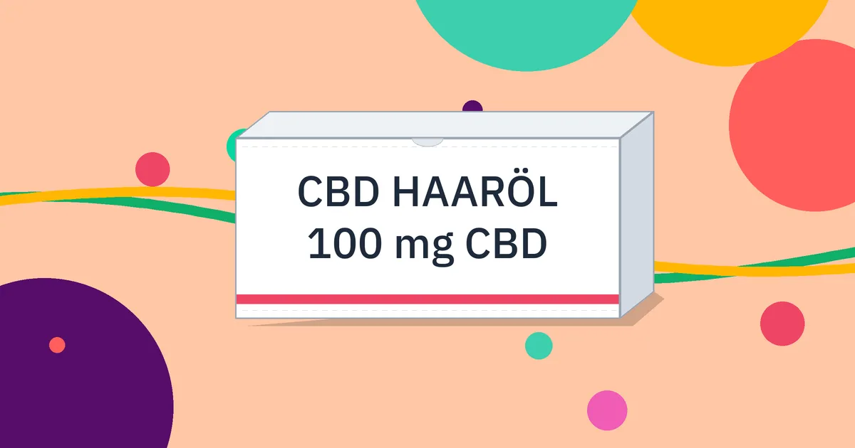 Symbolbild: Packung mit der Aufschrift CBD HAARÖL 100 mg CBD (PZN 19399051) – Verfügbarkeit und Bezug in Apotheken in Frankfurt am Main