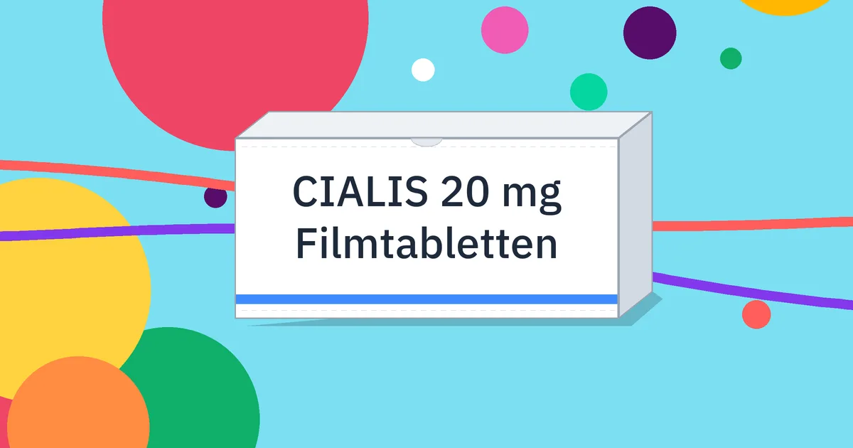 Symbolbild: Packung mit der Aufschrift CIALIS 20 mg Filmtabletten (PZN 00043417) – Verfügbarkeit und Bezug in Apotheken in Frankfurt am Main
