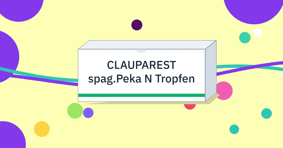 Symbolbild: Packung mit der Aufschrift CLAUPAREST spag.Peka N Tropfen (PZN 04535637) – Verfügbarkeit und Bezug in Apotheken in Frankfurt am Main