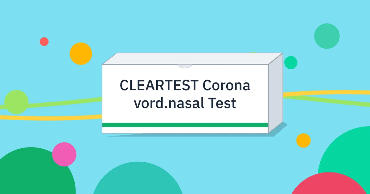 Symbolbild: Packung mit der Aufschrift CLEARTEST Corona vord.nasal Test (PZN 17940397) – Verfügbarkeit und Bezug in Apotheken in Frankfurt am Main