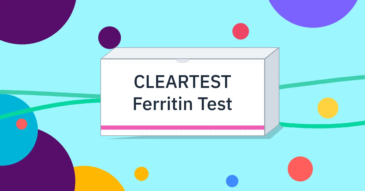 Symbolbild: Packung mit der Aufschrift CLEARTEST Ferritin Test (PZN 18772217) – Verfügbarkeit und Bezug in Apotheken in Frankfurt am Main