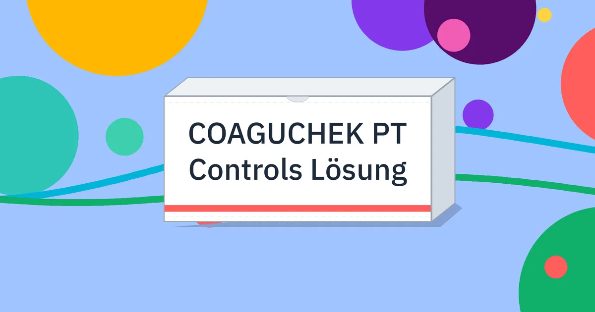 Symbolbild: Packung mit der Aufschrift COAGUCHEK PT Controls Lösung (PZN 11311341) – Verfügbarkeit und Bezug in Apotheken in Frankfurt am Main