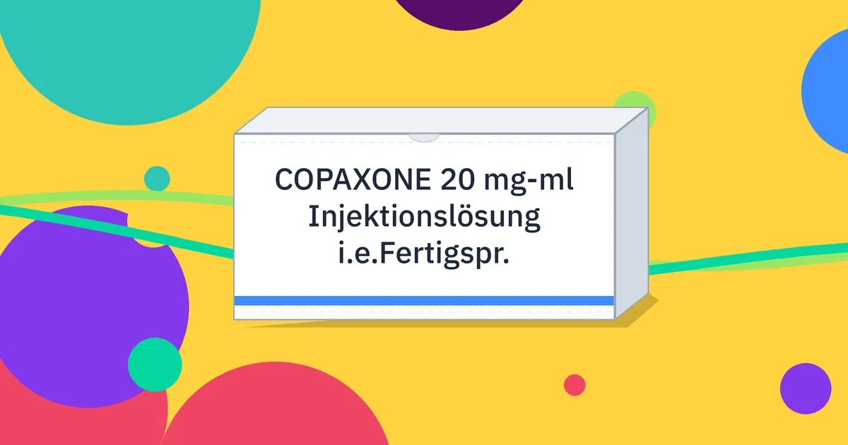 Symbolbild: Packung mit der Aufschrift COPAXONE 20 mg-ml Injektionslösung i.e.Fertigspr. (PZN 10957466) – Verfügbarkeit und Bezug in Apotheken in Frankfurt am Main