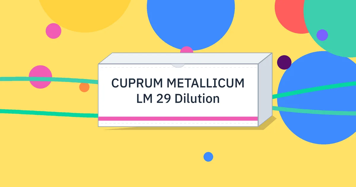 Symbolbild: Packung mit der Aufschrift CUPRUM METALLICUM LM 29 Dilution (PZN 12838346) – Verfügbarkeit und Bezug in Apotheken in Frankfurt am Main