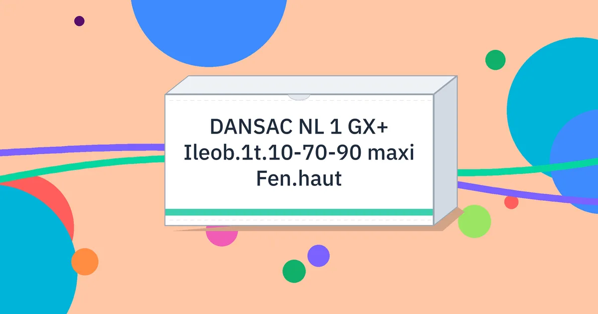 Symbolbild: Packung mit der Aufschrift DANSAC NL 1 GX+ Ileob.1t.10-70-90 maxi Fen.haut (PZN 10919951) – Verfügbarkeit und Bezug in Apotheken in Frankfurt am Main
