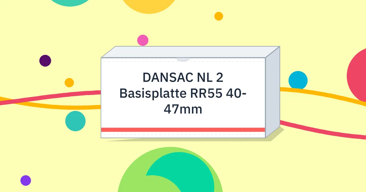 Symbolbild: Packung mit der Aufschrift DANSAC NL 2 Basisplatte RR55 40-47mm (PZN 06559381) – Verfügbarkeit und Bezug in Apotheken in Frankfurt am Main