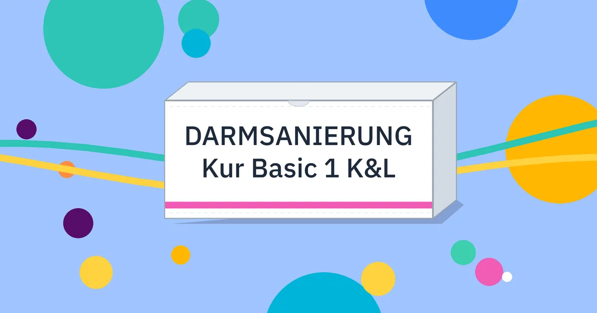 Symbolbild: Packung mit der Aufschrift DARMSANIERUNG Kur Basic 1 K&L (PZN 16900705) – Verfügbarkeit und Bezug in Apotheken in Frankfurt am Main