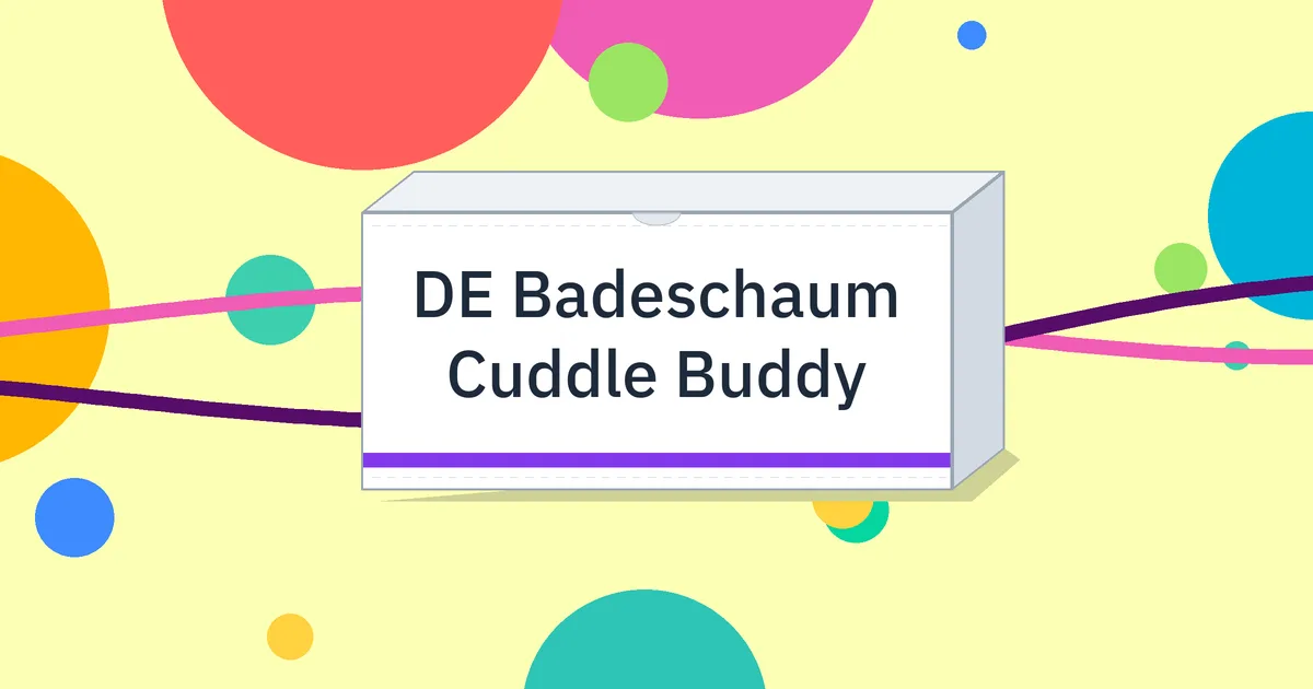 Symbolbild: Packung mit der Aufschrift DE Badeschaum Cuddle Buddy (PZN 19379568) – Verfügbarkeit und Bezug in Apotheken in Frankfurt am Main