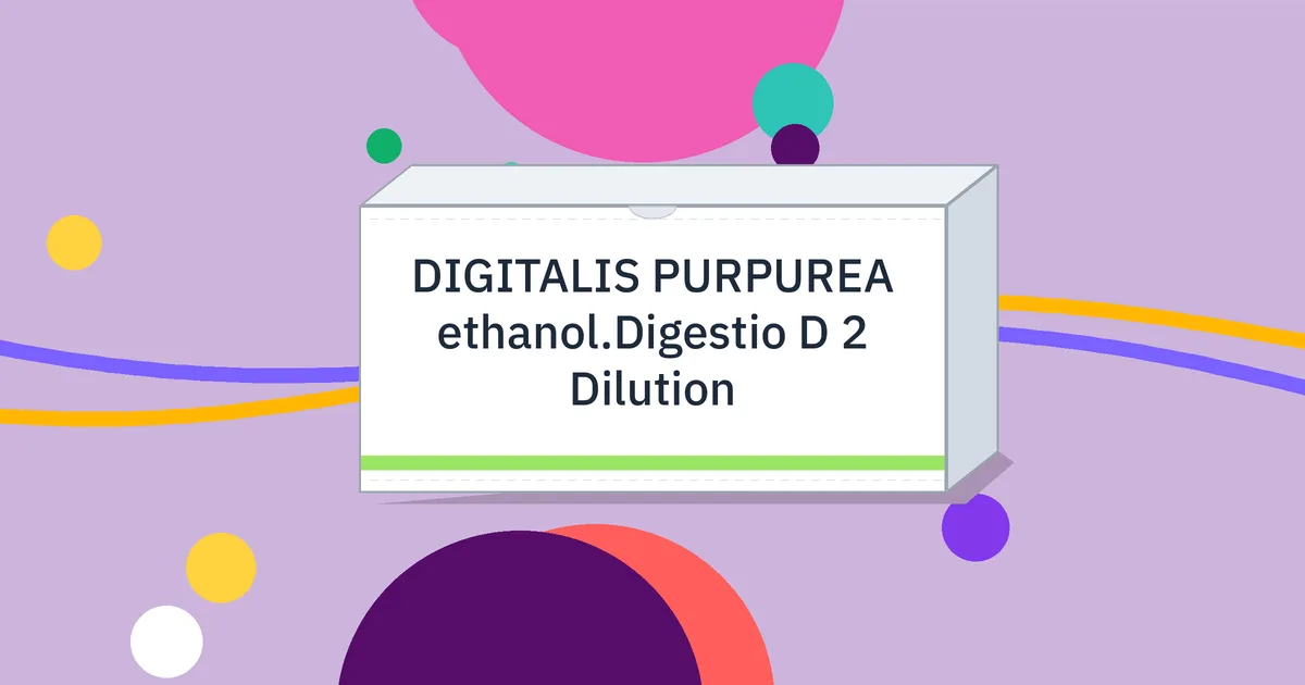 Symbolbild: Packung mit der Aufschrift DIGITALIS PURPUREA ethanol.Digestio D 2 Dilution (PZN 02593300) – Verfügbarkeit und Bezug in Apotheken in Frankfurt am Main