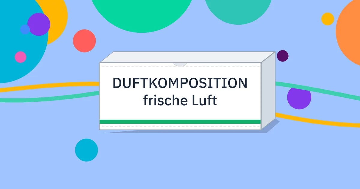 Symbolbild: Packung mit der Aufschrift DUFTKOMPOSITION frische Luft (PZN 17950728) – Verfügbarkeit und Bezug in Apotheken in Frankfurt am Main