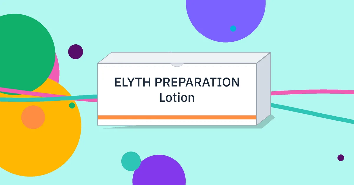 Symbolbild: Packung mit der Aufschrift ELYTH PREPARATION Lotion (PZN 16149589) – Verfügbarkeit und Bezug in Apotheken in Frankfurt am Main
