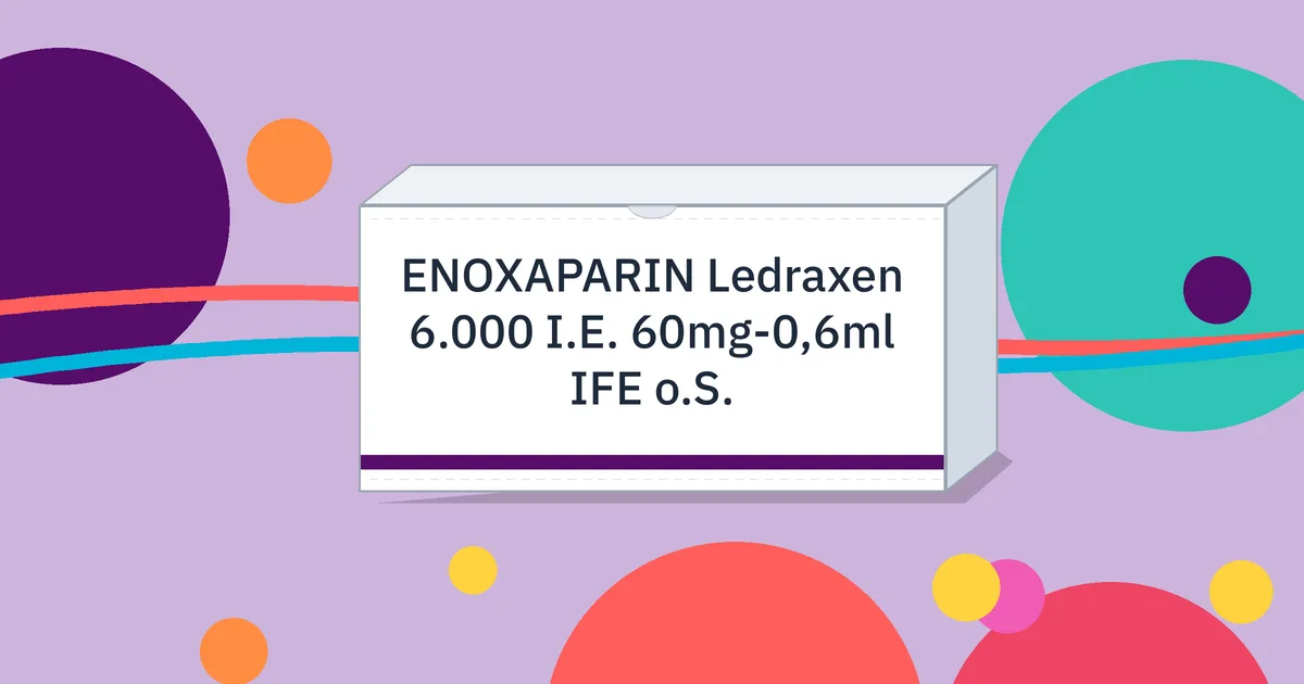 Symbolbild: Packung mit der Aufschrift ENOXAPARIN Ledraxen 6.000 I.E. 60mg-0,6ml IFE o.S. (PZN 19226936) – Verfügbarkeit und Bezug in Apotheken in Frankfurt am Main