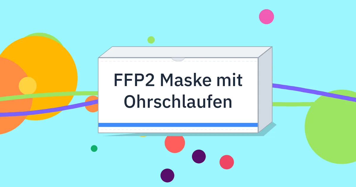 Symbolbild: Packung mit der Aufschrift FFP2 Maske mit Ohrschlaufen (PZN 17920905) – Verfügbarkeit und Bezug in Apotheken in Frankfurt am Main