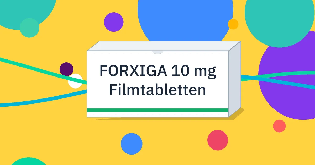 Symbolbild: Packung mit der Aufschrift FORXIGA 10 mg Filmtabletten (PZN 10330193) – Verfügbarkeit und Bezug in Apotheken in Frankfurt am Main