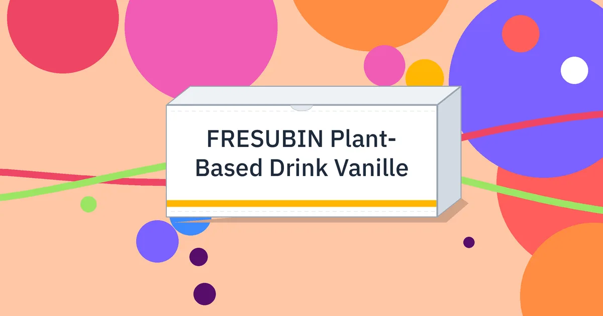 Symbolbild: Packung mit der Aufschrift FRESUBIN Plant-Based Drink Vanille (PZN 19669303) – Verfügbarkeit und Bezug in Apotheken in Frankfurt am Main