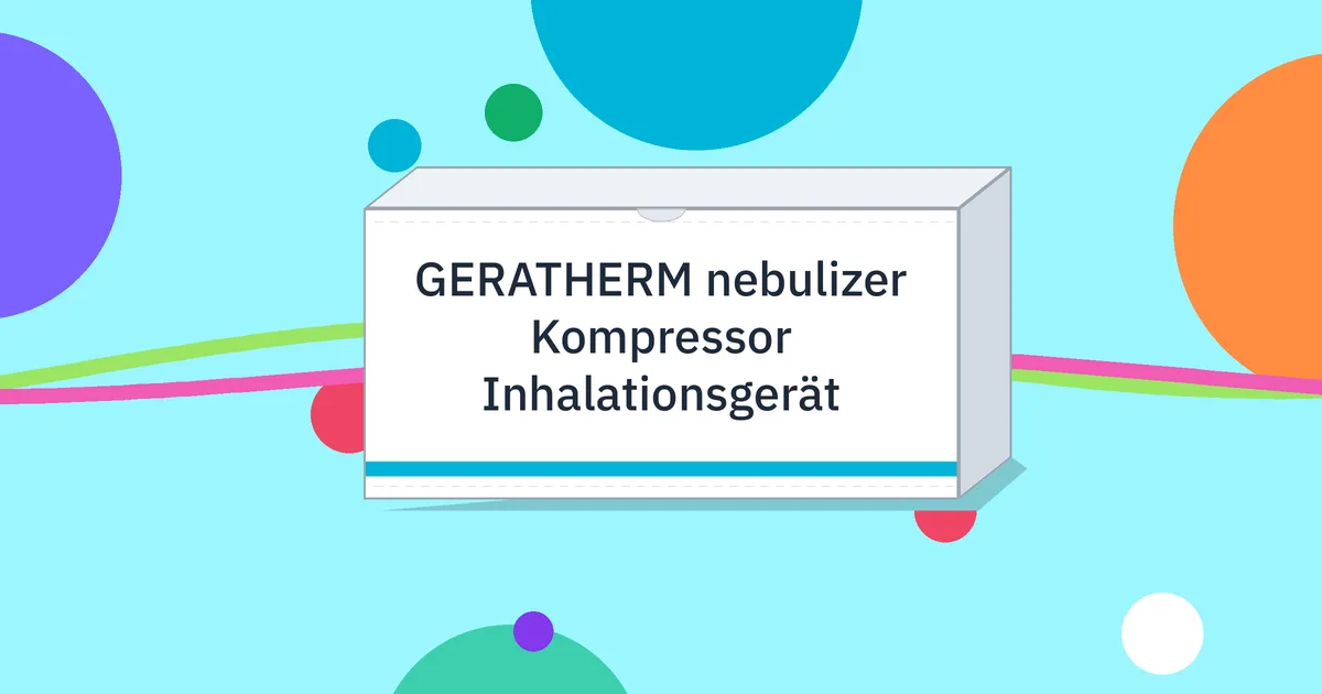 Symbolbild: Packung mit der Aufschrift GERATHERM nebulizer Kompressor Inhalationsgerät (PZN 18053445) – Verfügbarkeit und Bezug in Apotheken in Frankfurt am Main