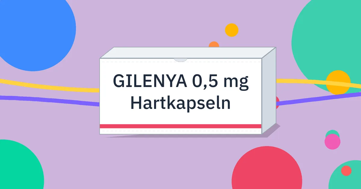 Symbolbild: Packung mit der Aufschrift GILENYA 0,5 mg Hartkapseln (PZN 19542815) – Verfügbarkeit und Bezug in Apotheken in Frankfurt am Main