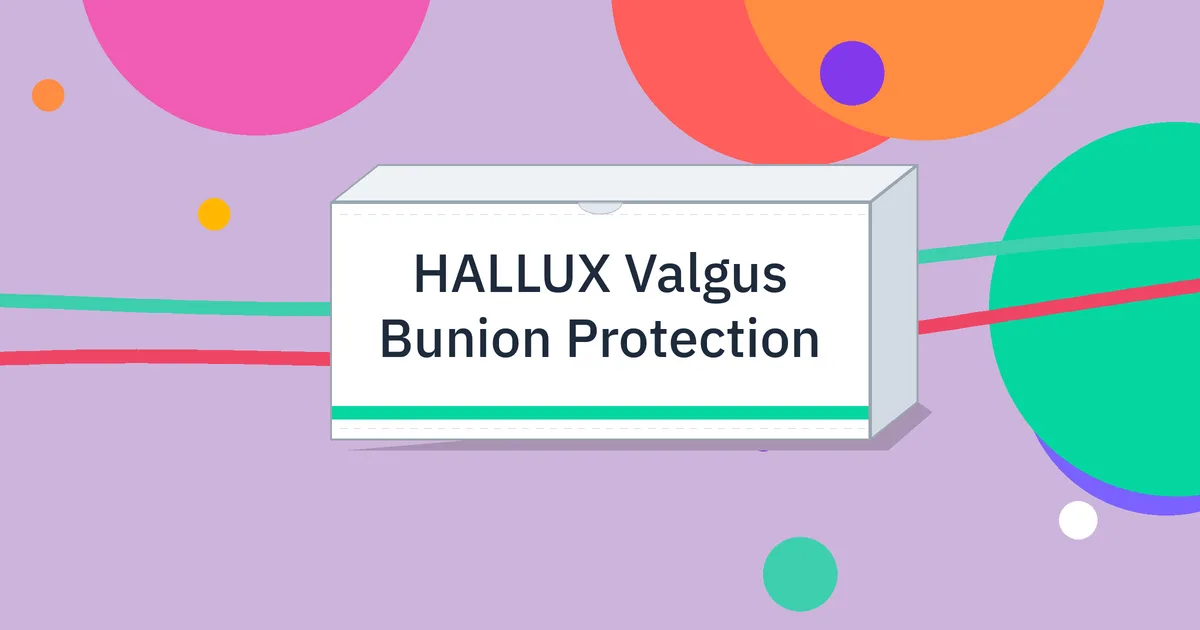 Symbolbild: Packung mit der Aufschrift HALLUX Valgus Bunion Protection (PZN 19687962) – Verfügbarkeit und Bezug in Apotheken in Frankfurt am Main