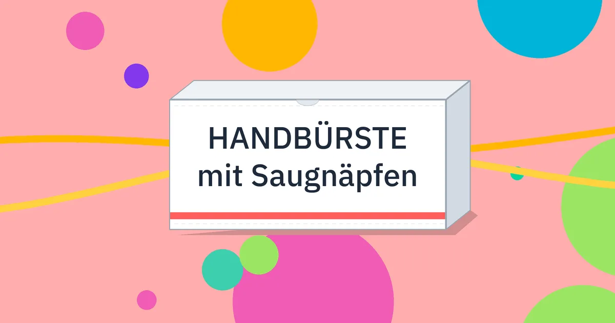 Symbolbild: Packung mit der Aufschrift HANDBÜRSTE mit Saugnäpfen (PZN 10076151) – Verfügbarkeit und Bezug in Apotheken in Frankfurt am Main