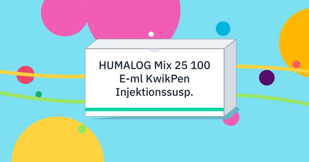 Symbolbild: Packung mit der Aufschrift HUMALOG Mix 25 100 E-ml KwikPen Injektionssusp. (PZN 05392134) – Verfügbarkeit und Bezug in Apotheken in Frankfurt am Main