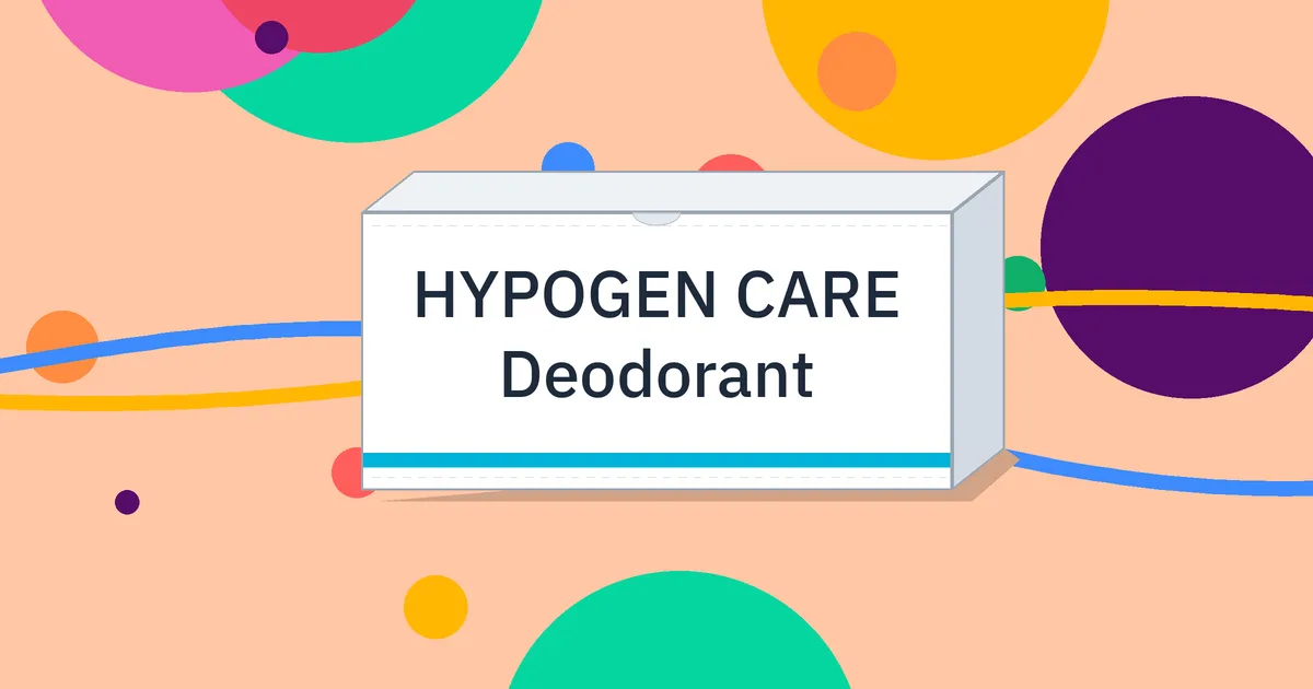 Symbolbild: Packung mit der Aufschrift HYPOGEN CARE Deodorant (PZN 18254971) – Verfügbarkeit und Bezug in Apotheken in Frankfurt am Main