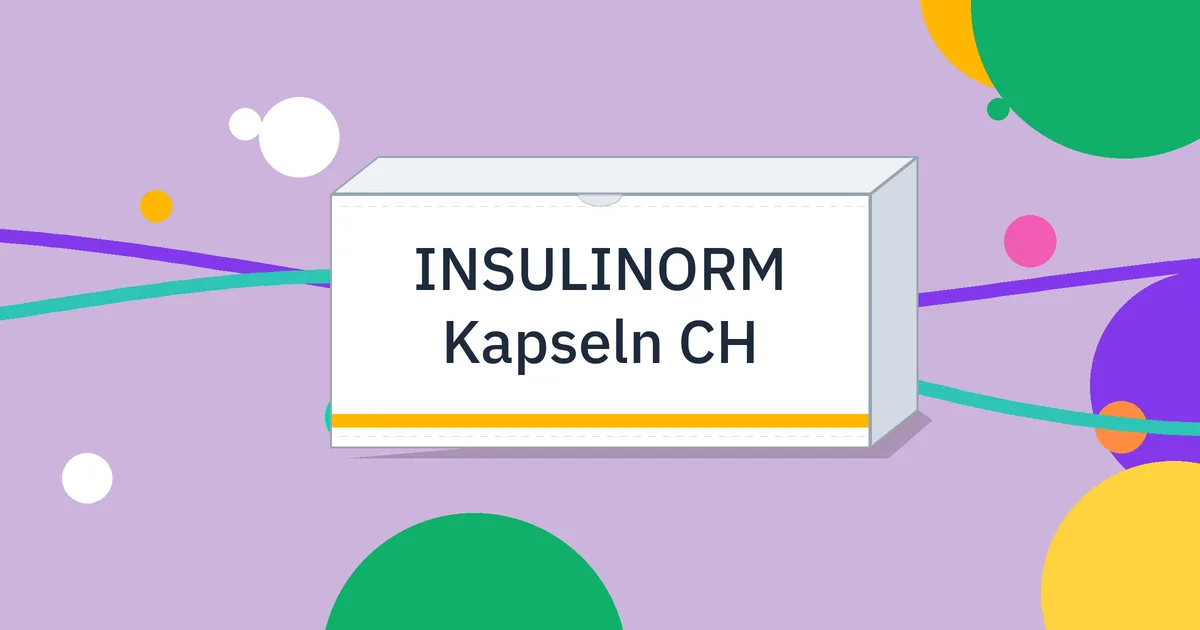 Symbolbild: Packung mit der Aufschrift INSULINORM Kapseln CH (PZN 20632707) – Verfügbarkeit und Bezug in Apotheken in Frankfurt am Main
