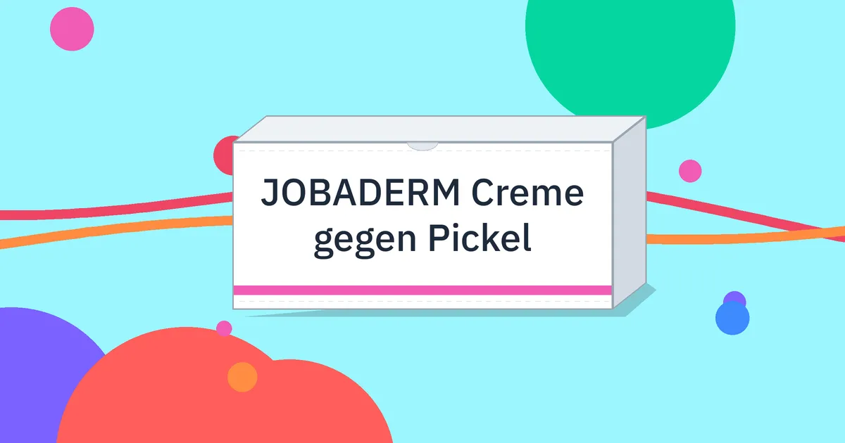 Symbolbild: Packung mit der Aufschrift JOBADERM Creme gegen Pickel (PZN 10519022) – Verfügbarkeit und Bezug in Apotheken in Frankfurt am Main