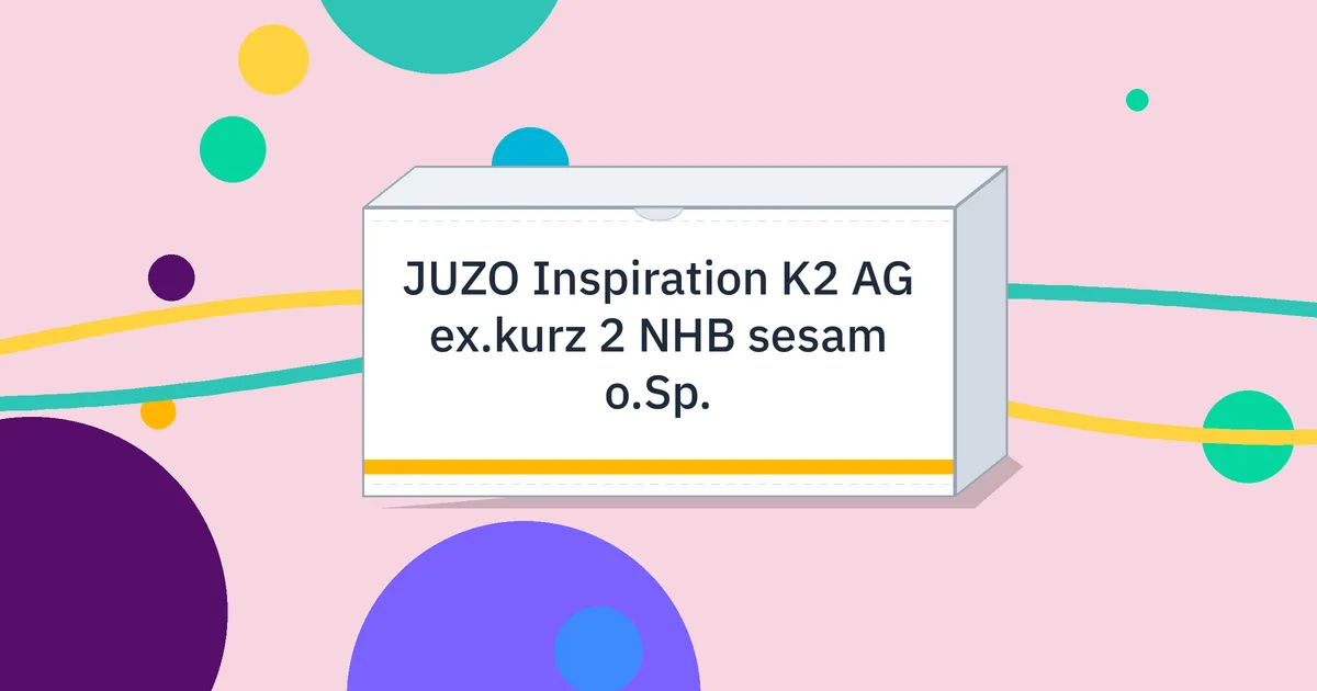 Symbolbild: Packung mit der Aufschrift JUZO Inspiration K2 AG ex.kurz 2 NHB sesam o.Sp. (PZN 14924529) – Verfügbarkeit und Bezug in Apotheken in Frankfurt am Main