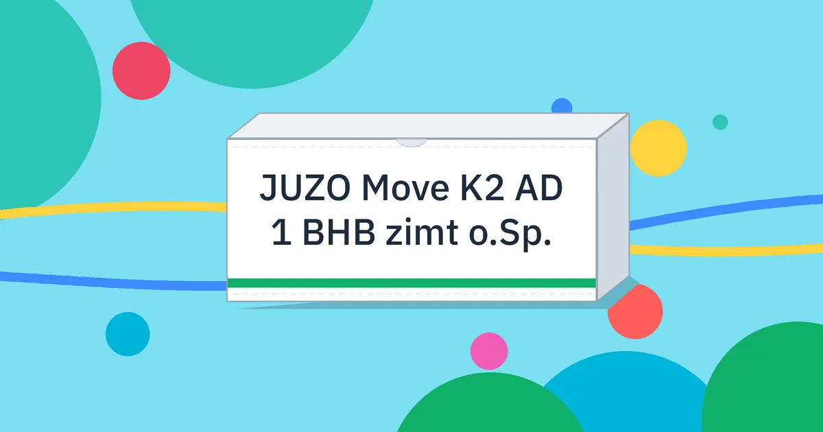 Symbolbild: Packung mit der Aufschrift JUZO Move K2 AD 1 BHB zimt o.Sp. (PZN 18508236) – Verfügbarkeit und Bezug in Apotheken in Frankfurt am Main