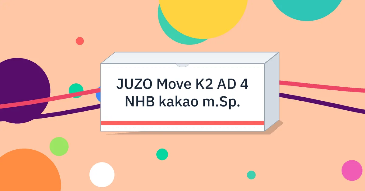 Symbolbild: Packung mit der Aufschrift JUZO Move K2 AD 4 NHB kakao m.Sp. (PZN 18539194) – Verfügbarkeit und Bezug in Apotheken in Frankfurt am Main