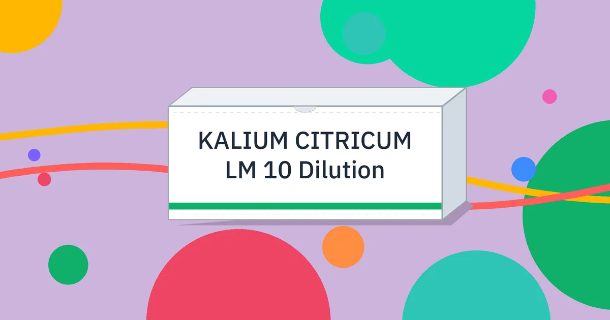 Symbolbild: Packung mit der Aufschrift KALIUM CITRICUM LM 10 Dilution (PZN 12920119) – Verfügbarkeit und Bezug in Apotheken in Frankfurt am Main