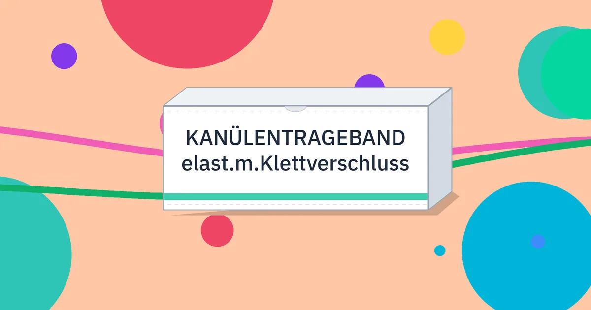Symbolbild: Packung mit der Aufschrift KANÜLENTRAGEBAND elast.m.Klettverschluss (PZN 00500731) – Verfügbarkeit und Bezug in Apotheken in Frankfurt am Main