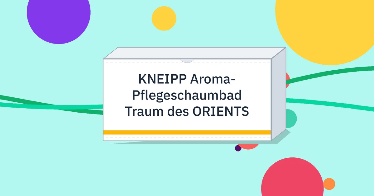 Symbolbild: Packung mit der Aufschrift KNEIPP Aroma-Pflegeschaumbad Traum des ORIENTS (PZN 19541939) – Verfügbarkeit und Bezug in Apotheken in Frankfurt am Main
