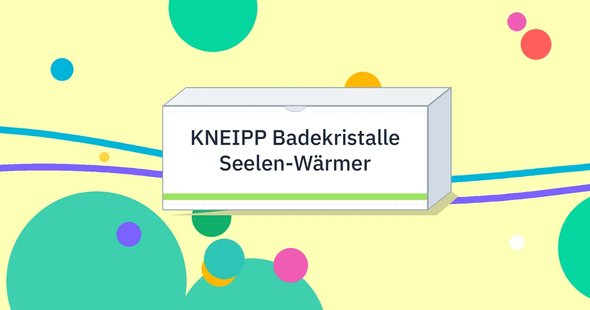 Symbolbild: Packung mit der Aufschrift KNEIPP Badekristalle Seelen-Wärmer (PZN 18745249) – Verfügbarkeit und Bezug in Apotheken in Frankfurt am Main