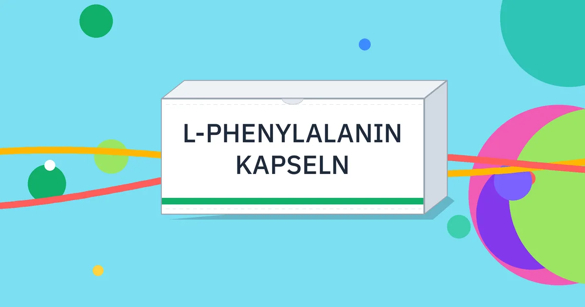 Symbolbild: Packung mit der Aufschrift L-PHENYLALANIN KAPSELN (PZN 00800427) – Verfügbarkeit und Bezug in Apotheken in Frankfurt am Main