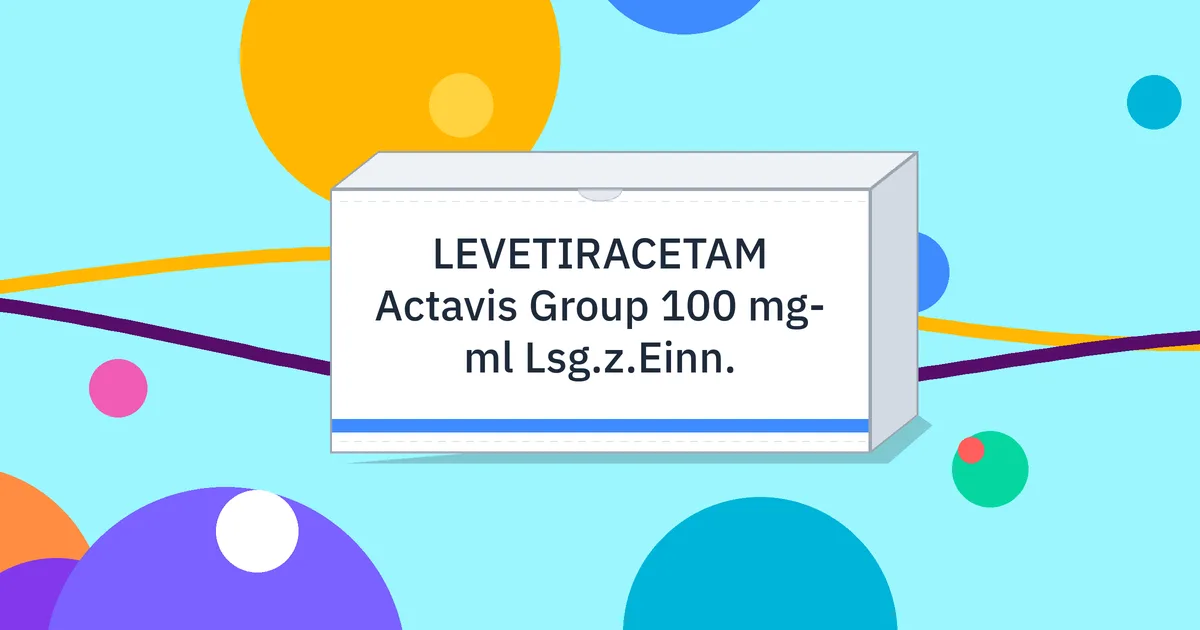 Symbolbild: Packung mit der Aufschrift LEVETIRACETAM Actavis Group 100 mg-ml Lsg.z.Einn. (PZN 12902251) – Verfügbarkeit und Bezug in Apotheken in Frankfurt am Main