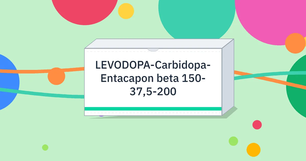 Symbolbild: Packung mit der Aufschrift LEVODOPA-Carbidopa-Entacapon beta 150-37,5-200 (PZN 10324643) – Verfügbarkeit und Bezug in Apotheken in Frankfurt am Main