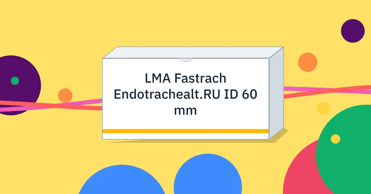Symbolbild: Packung mit der Aufschrift LMA Fastrach Endotrachealt.RU ID 60 mm (PZN 10849067) – Verfügbarkeit und Bezug in Apotheken in Frankfurt am Main