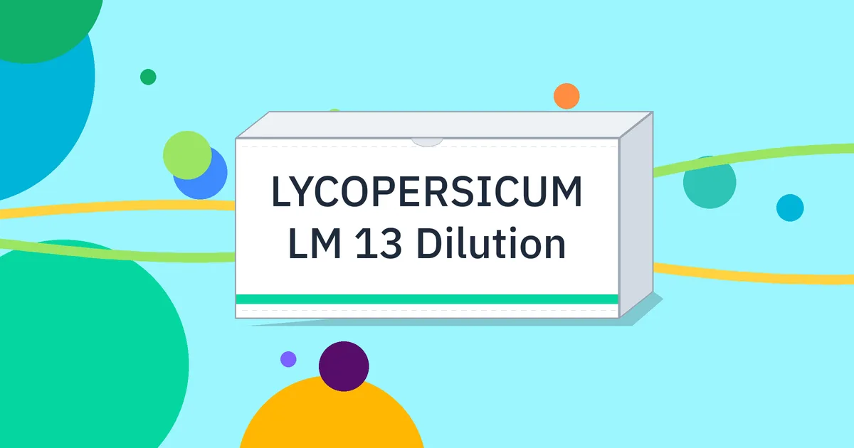 Symbolbild: Packung mit der Aufschrift LYCOPERSICUM LM 13 Dilution (PZN 13537598) – Verfügbarkeit und Bezug in Apotheken in Frankfurt am Main