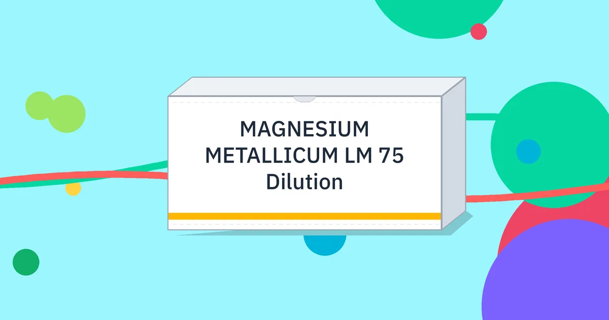 Symbolbild: Packung mit der Aufschrift MAGNESIUM METALLICUM LM 75 Dilution (PZN 12938651) – Verfügbarkeit und Bezug in Apotheken in Frankfurt am Main