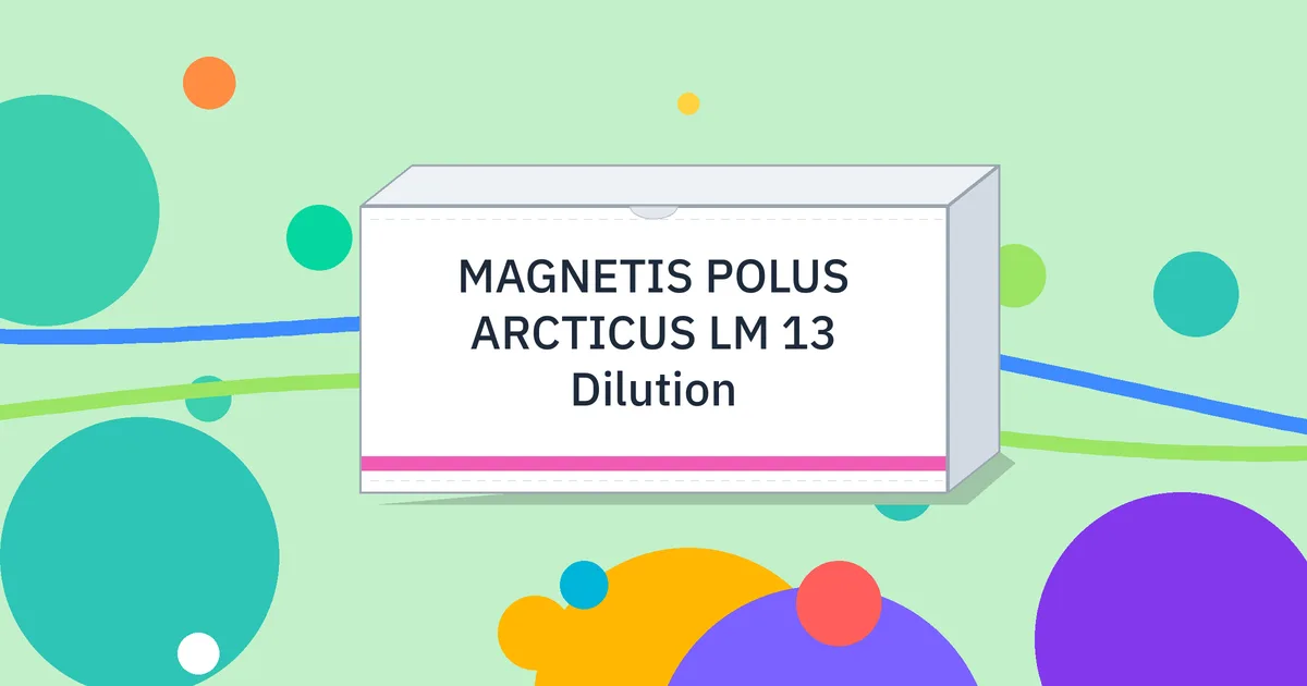 Symbolbild: Packung mit der Aufschrift MAGNETIS POLUS ARCTICUS LM 13 Dilution (PZN 12940978) – Verfügbarkeit und Bezug in Apotheken in Frankfurt am Main