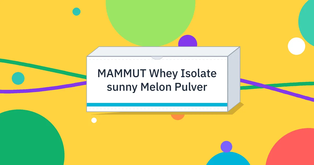 Symbolbild: Packung mit der Aufschrift MAMMUT Whey Isolate sunny Melon Pulver (PZN 19228237) – Verfügbarkeit und Bezug in Apotheken in Frankfurt am Main